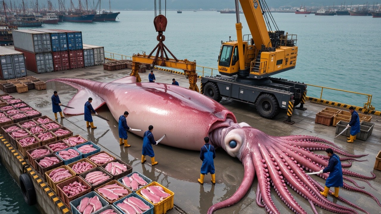 High Tech Squid Hunting – Modern Fishing Vessels Catch MILLIONS of ...