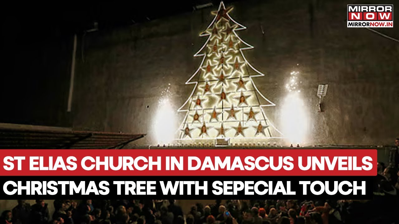 St Elias Church In Damascus Unveils Christmas Tree With Photos Of ...