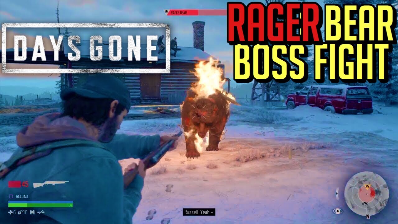 DAYS GONE RAGER Bear Boss Fight (MAYDAY! MAYDAY!) - YouTube