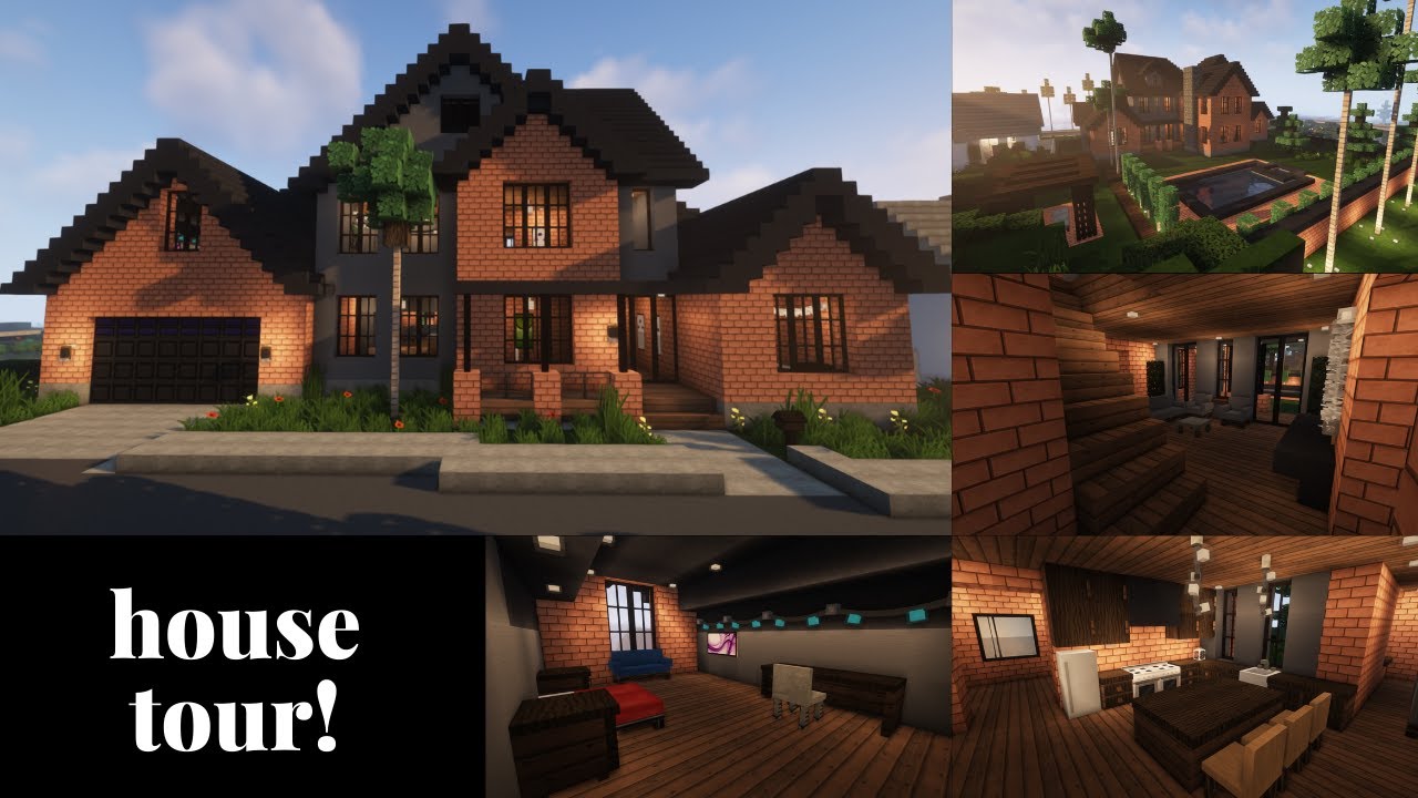 Building a Minecraft realistic city - Episode 6 (house tour!) - YouTube