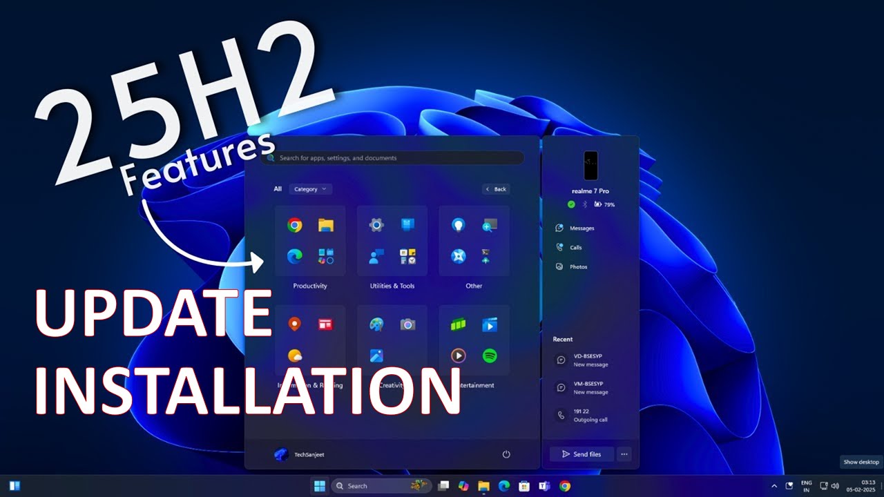 Windows 11 25H2 Update Installation – First Look & Hands-On - YouTube