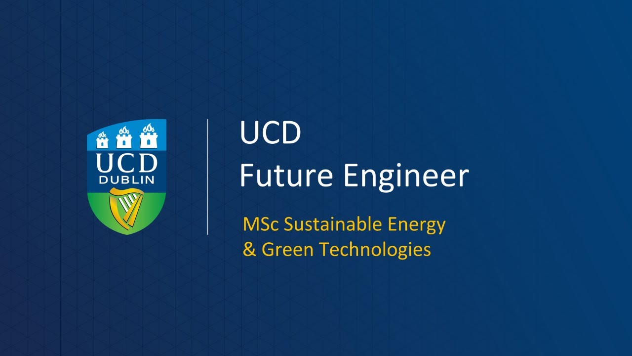 MSc Sustainable Energy & Green Technologies - YouTube
