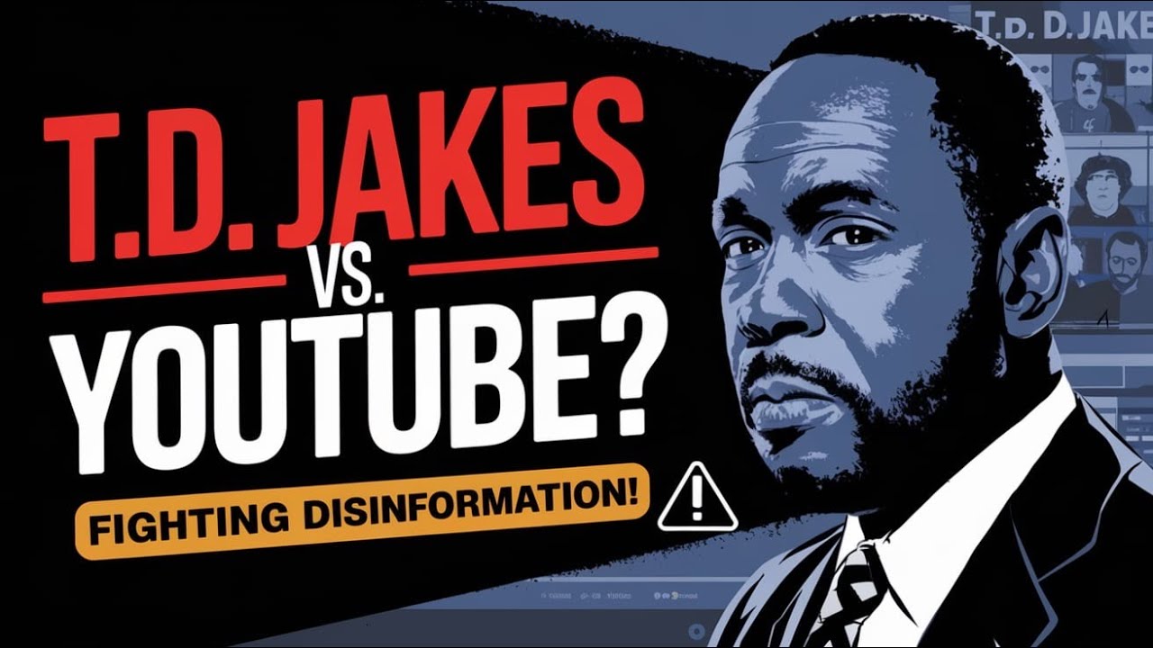Bishop TD Jakes wants court to make Google help fight disinformation about him on YouTube. - YouTube