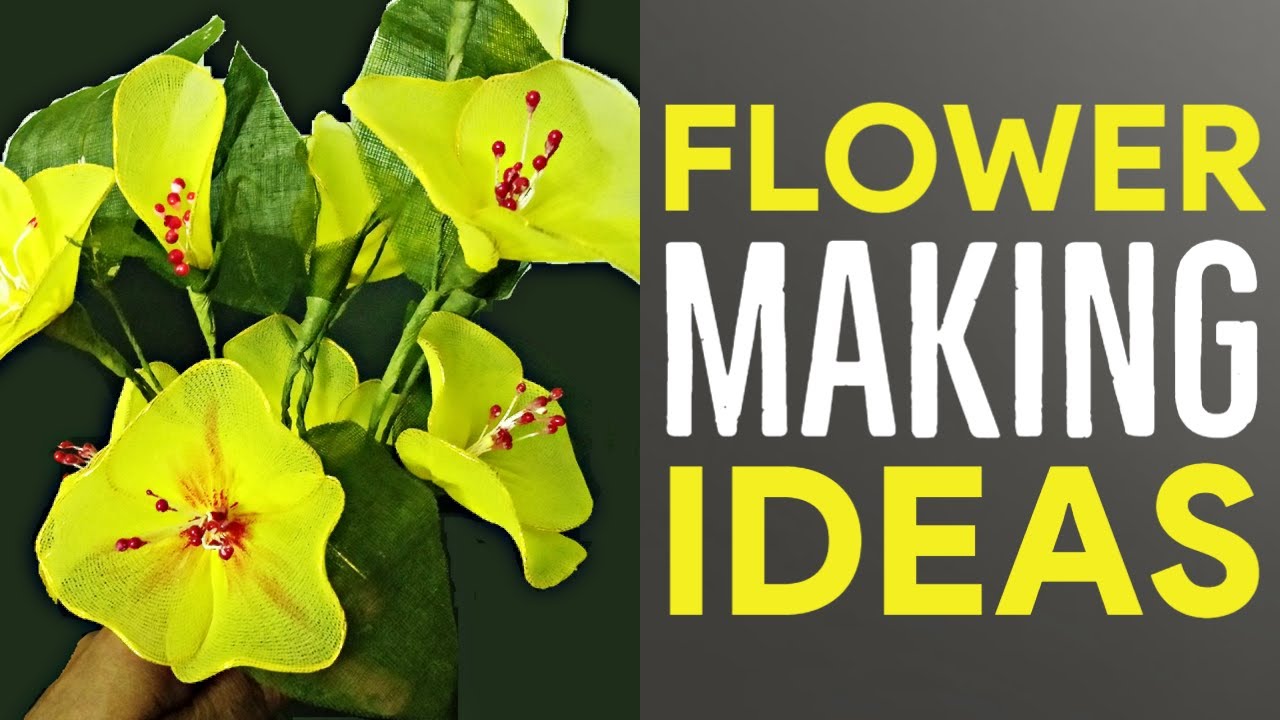 Flower Making at home | Easy method | Art and Craft - YouTube