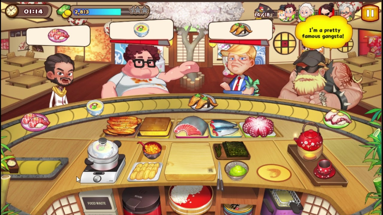 Cooking Adventure Sushi House Stage 45 gameplay - [PC] - YouTube