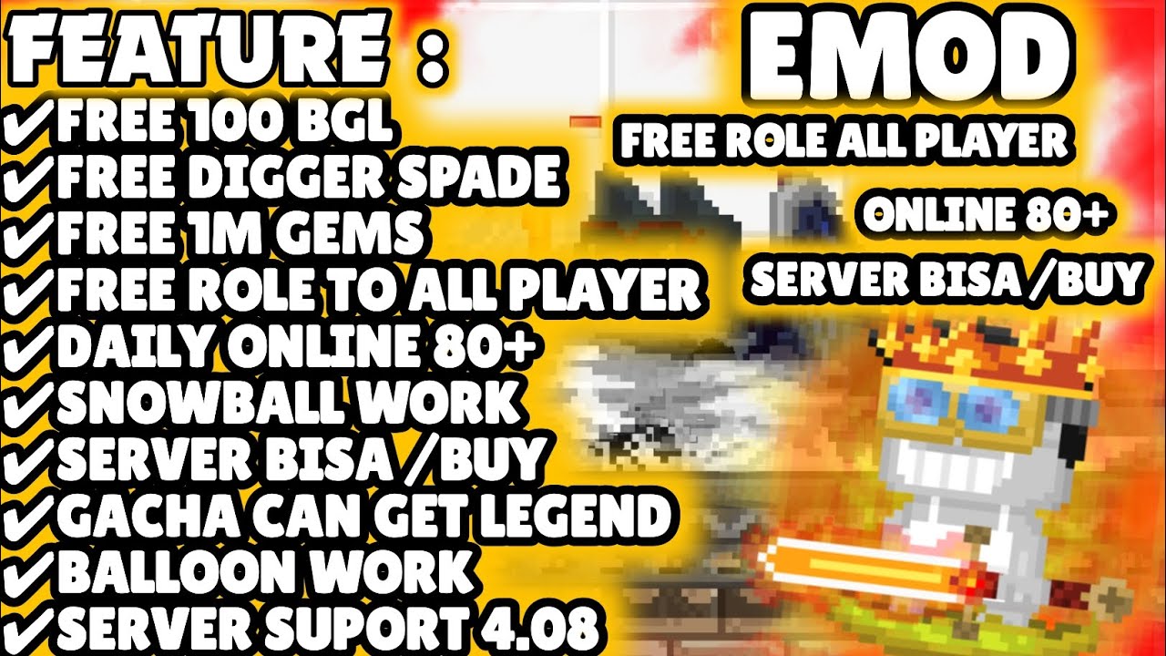 100 BGL IS FREE😲| NEW GROWTOPIA PRIVATE SERVER TERBARU | BEST GTPS 2022 ...