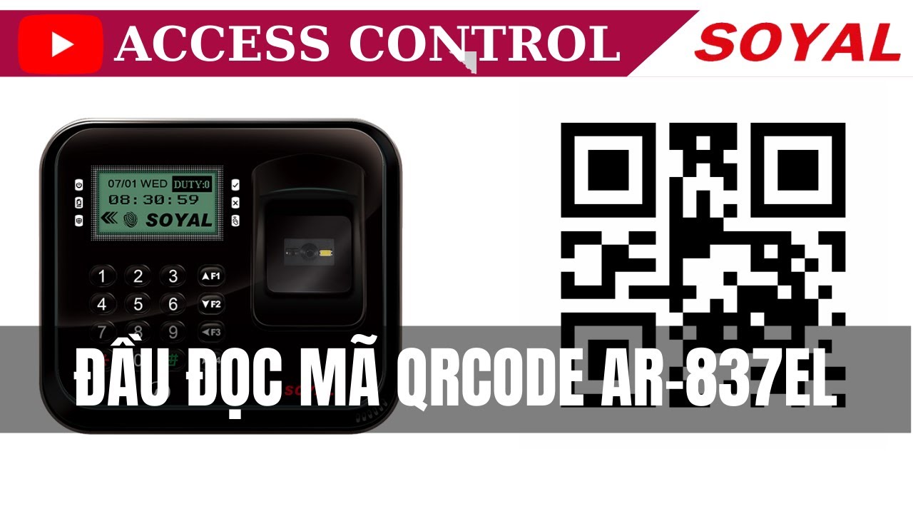 Đầu đọc QR Code Soyal AR-837EL - YouTube
