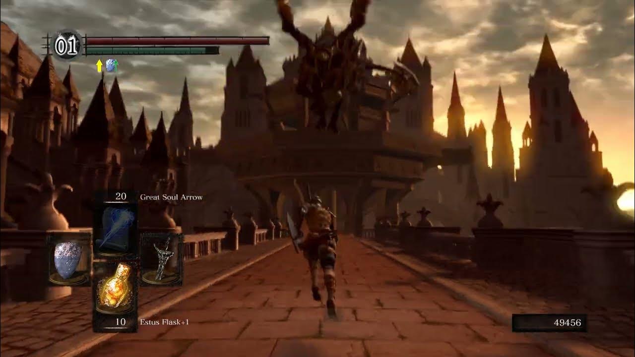 Dark Souls - How do you get across the bridge in Anor Londo? Gargoyle's Halberd, Tail Axe ...