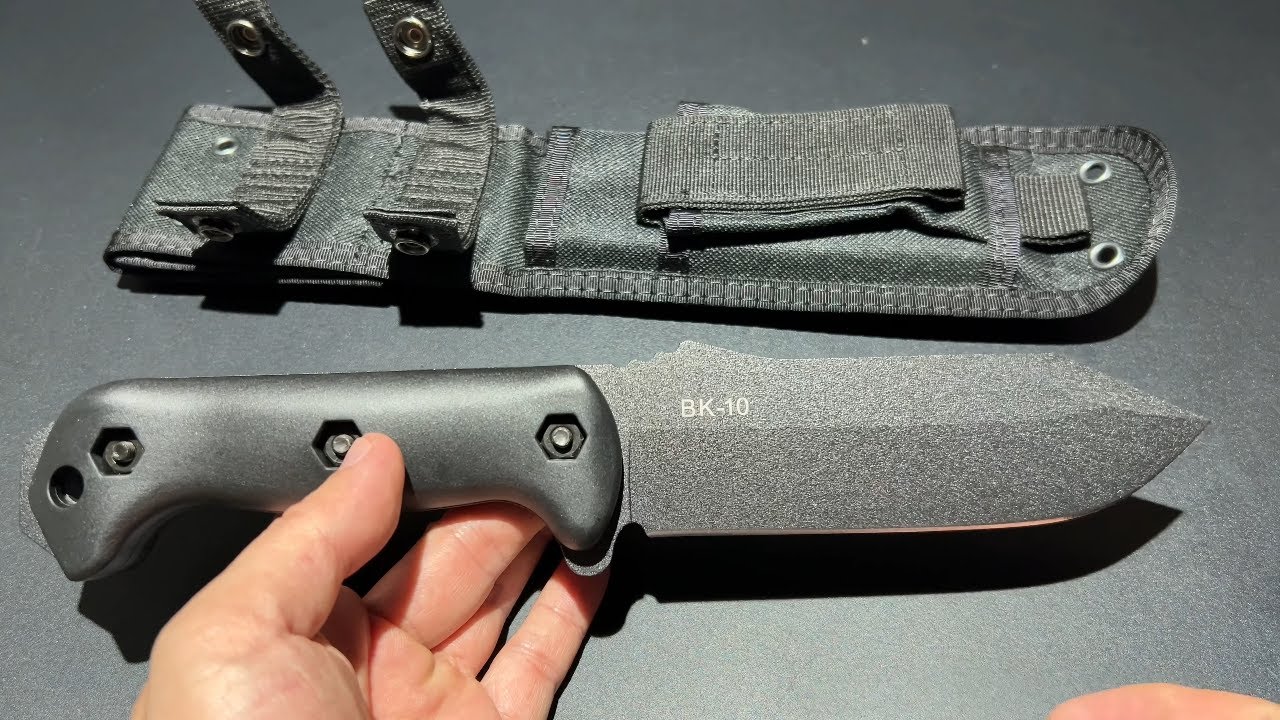 KA-BAR BECKER BK-10 CREWMAN 1095CV / มีดยังชีพถึกแกร่ง - YouTube
