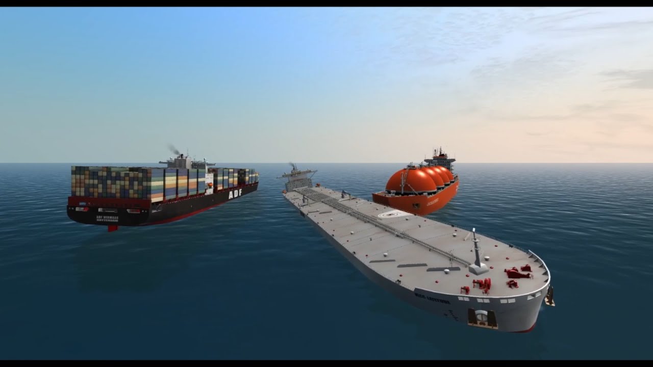 3 Huge Ships Collision| Ship Simulator Extremes - YouTube