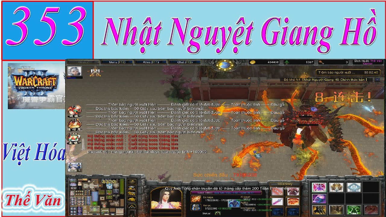 WAR3 - 353 | Nhật Nguyệt Giang Hồ | 日月江湖 - Phòng Thủ - Hero Defense ...