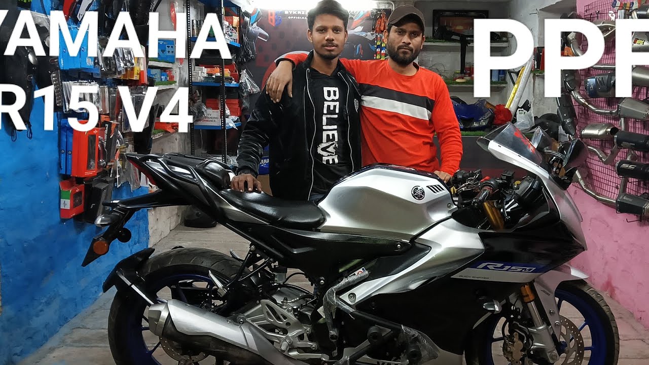 YAMAHA R15 V4 PPF in KHAN MOTORS M. 8905892131 - YouTube