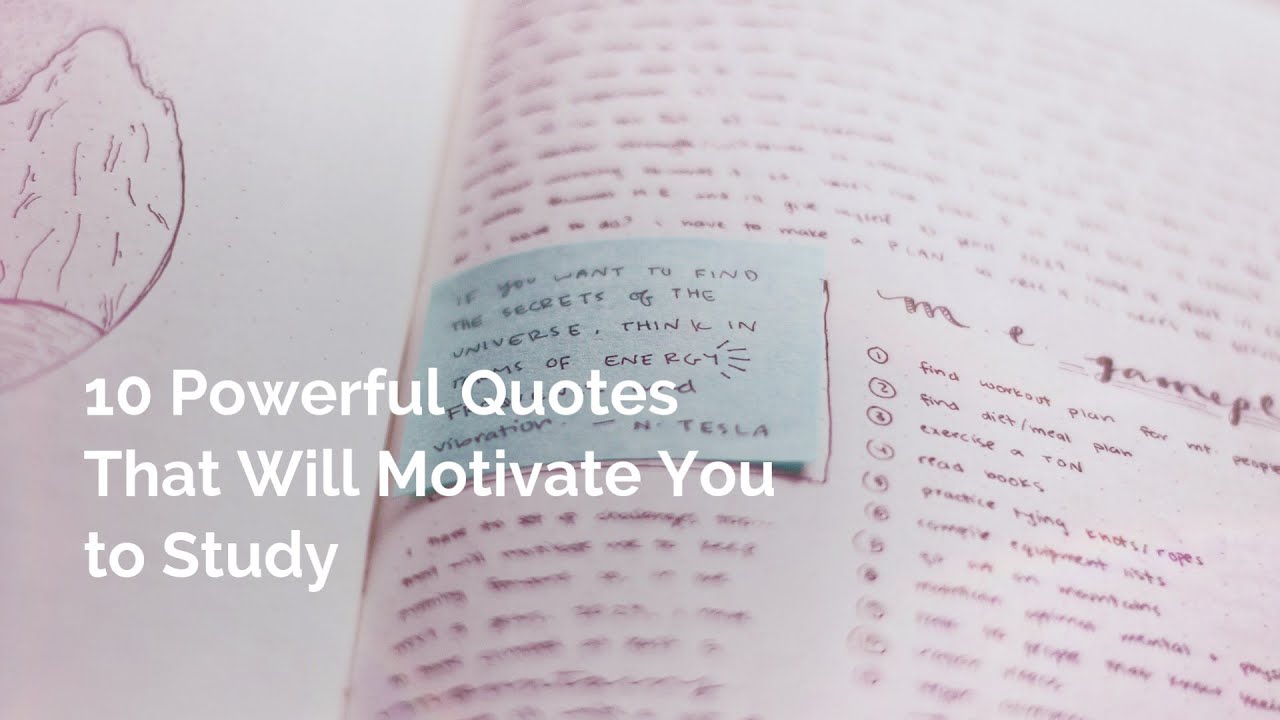 10 Powerful Quotes That Will Motivate You to Study - YouTube
