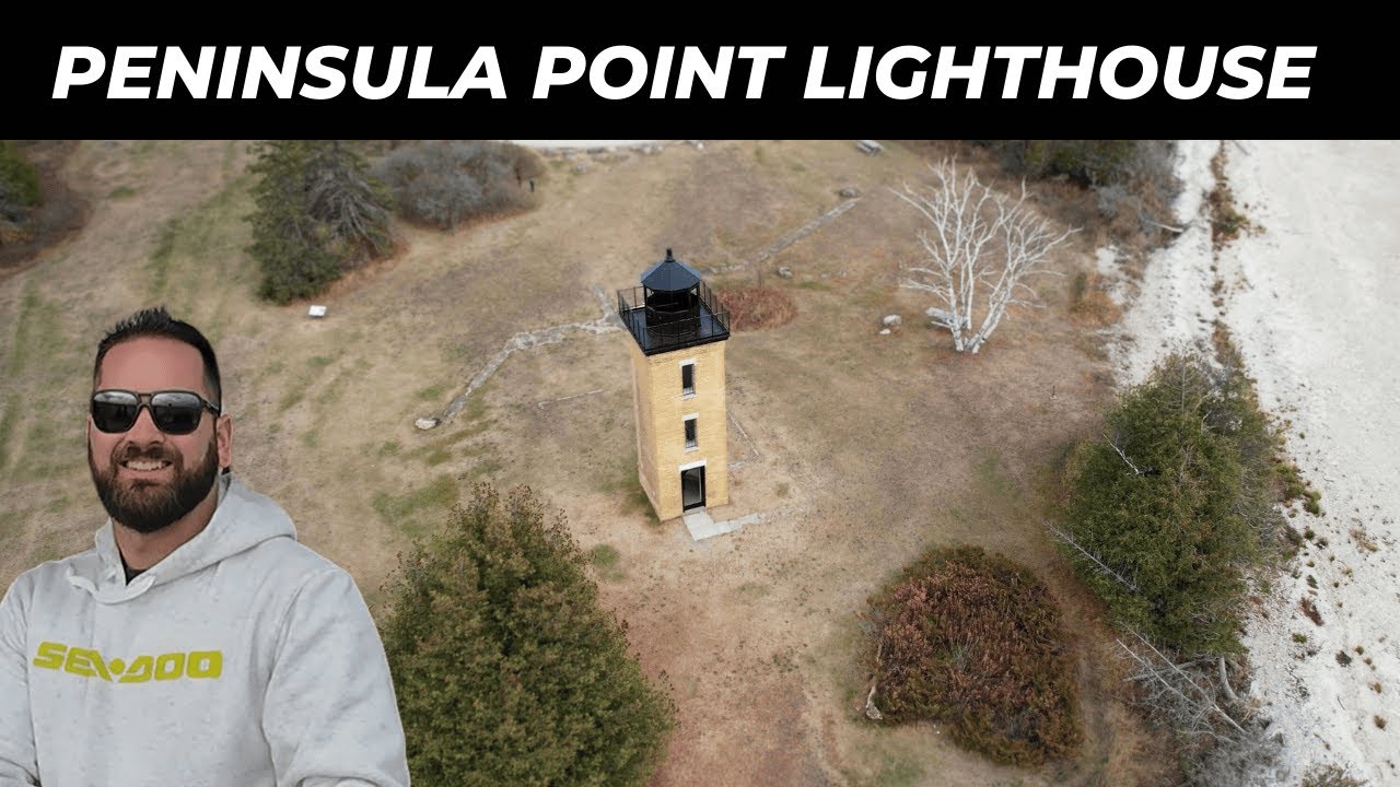 Climbing to the Top | Peninsula Point Lighthouse Adventure - YouTube