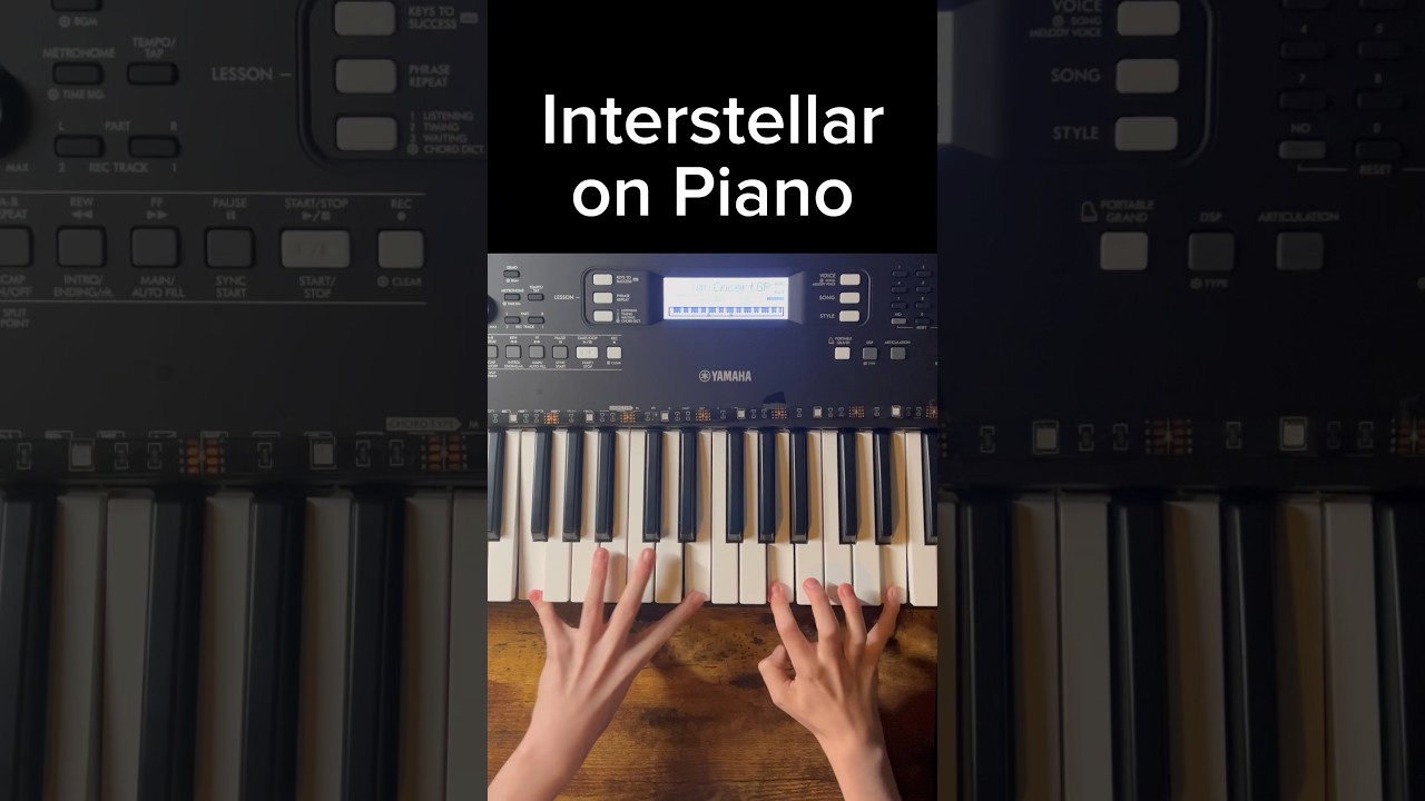 Interstellar on Piano #piano #keyboard #interstellar #pianomusic #cover ...