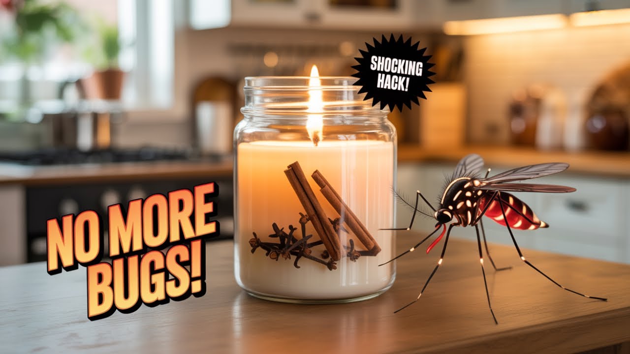 How to make a natural bug-repelling candle - YouTube