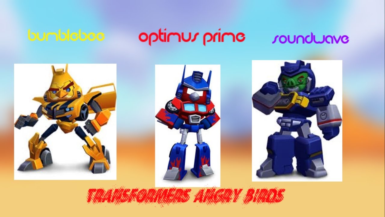 Transformers Angry Birds: Bumblebee, Soundwave? Perfect combo:) - YouTube