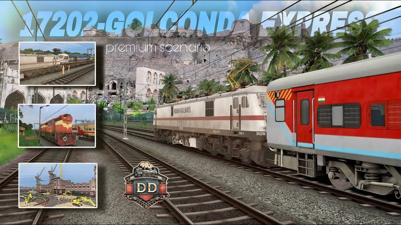 17202 / GOLCONDA EXPRESS HYDERABAD TO WARANGAL | SCR | TRAIN SIMULATOR ...
