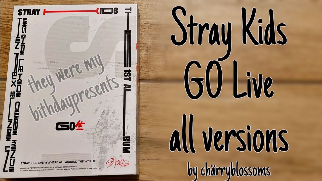 unboxing Stray Kids GO live (all 3 normal versions) aka my birthday ...