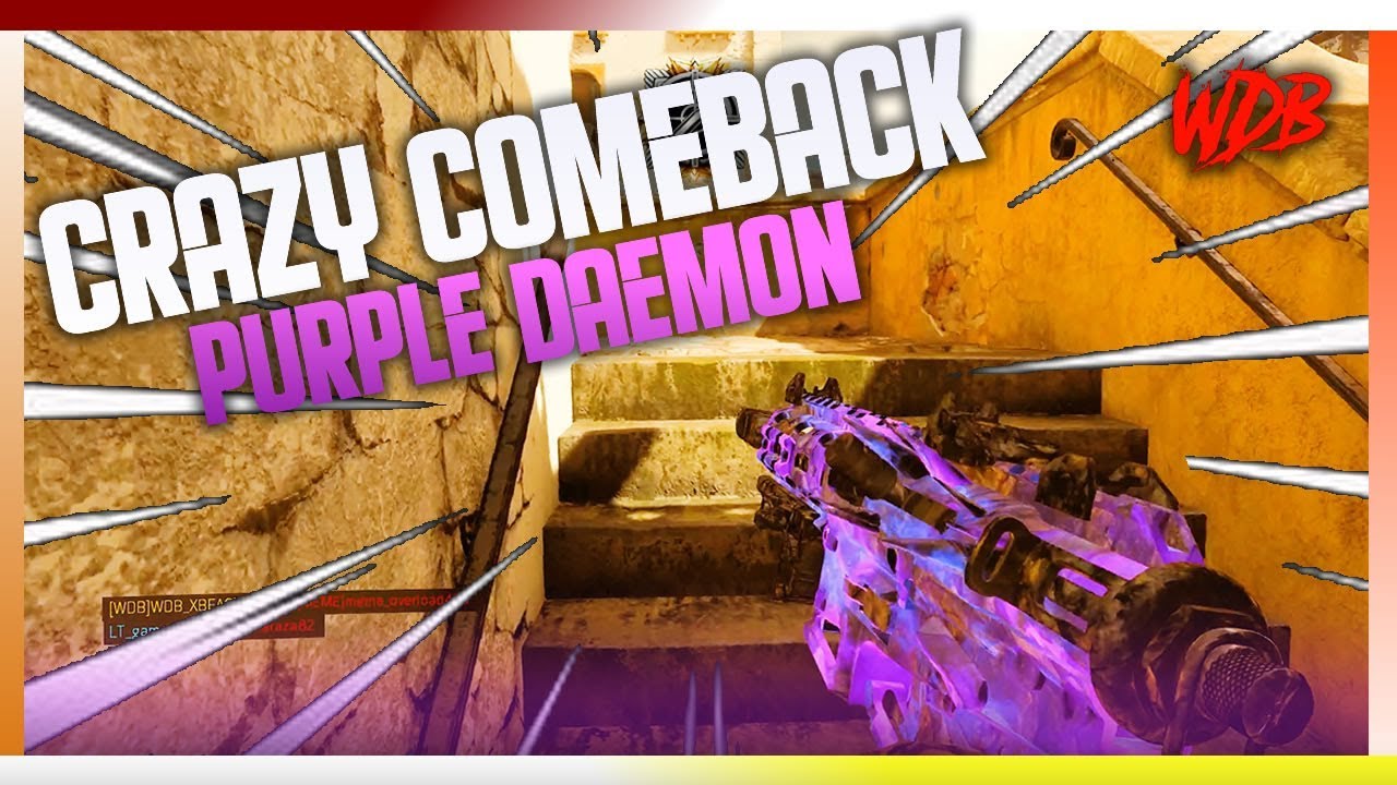 (BO4) CRAZY COMEBACK WIN in HC Team Deathmatch! Daemon SMG Gameplay ...