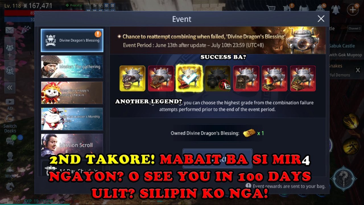 MIR4 EVENT - LAST TAKORE CHANCE! SHOOT SA BANGA? OR SEE YOU IN 100 DAYS ...