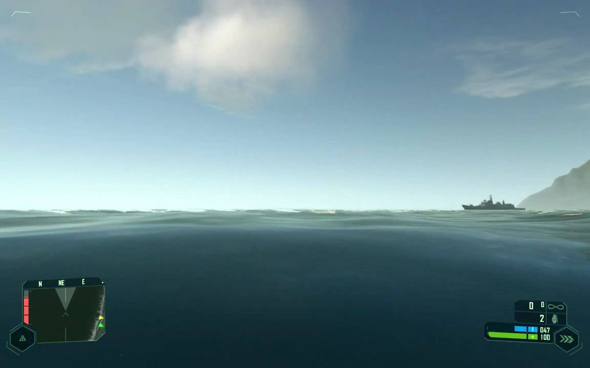 Crysis water, dx10 very high, shark, submarine - YouTube