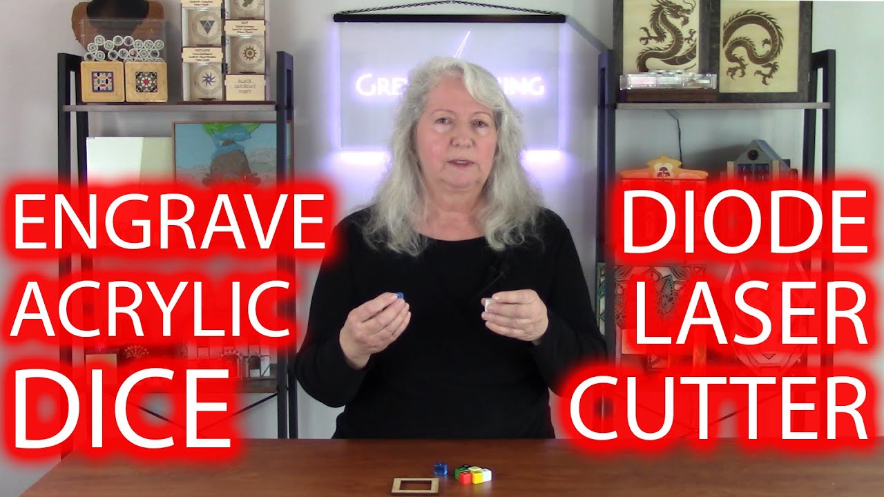 How to Engrave Acrylic Dice on a Diode Laser Cutter - YouTube
