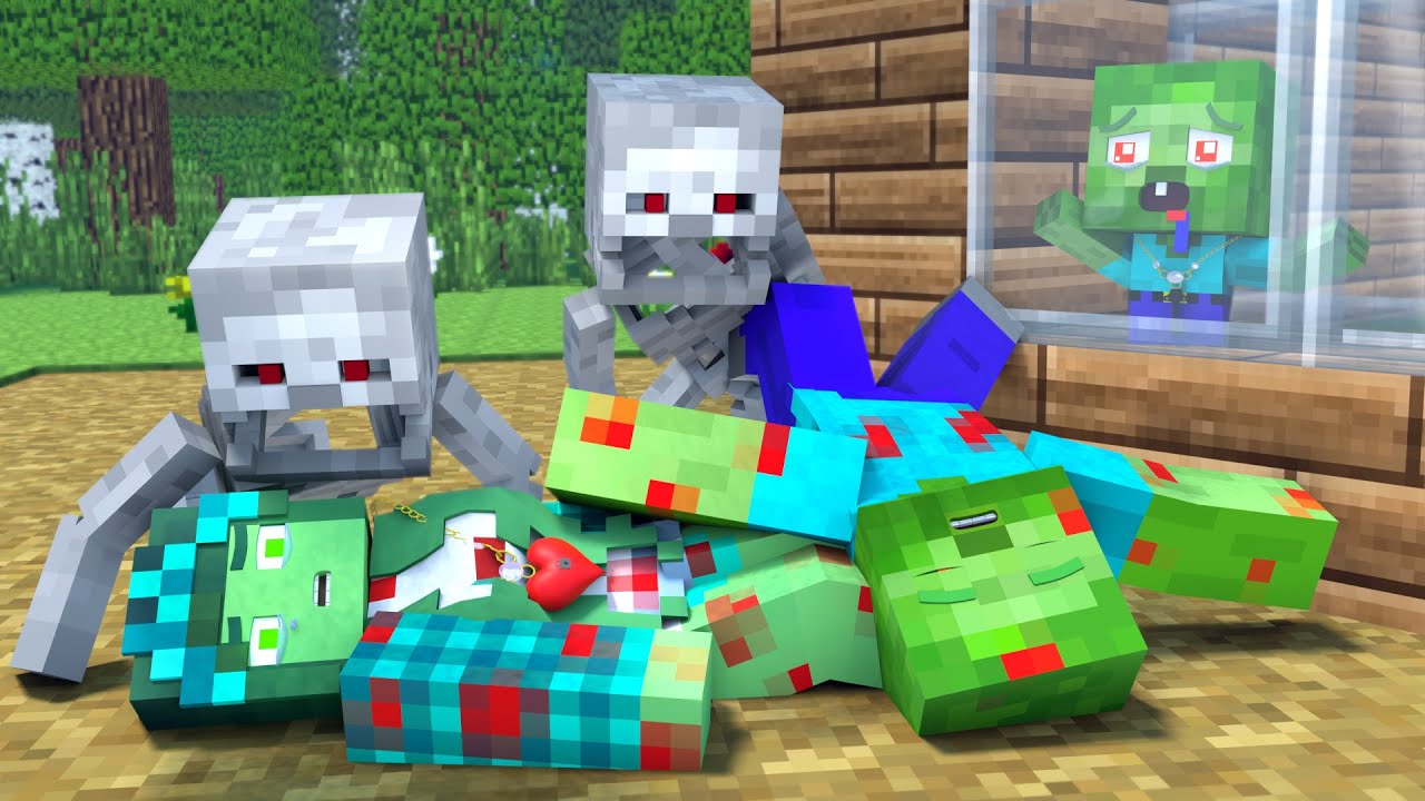 The minecraft life | Sad story 😥 | Orphan child lost his parents ...