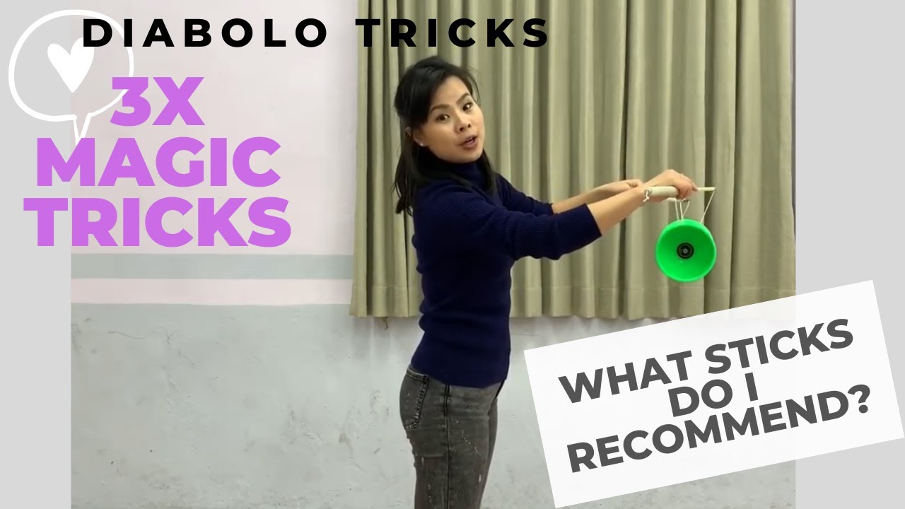 Diabolo tricks 3X magic tricks for beginners and What type of sticks I ...