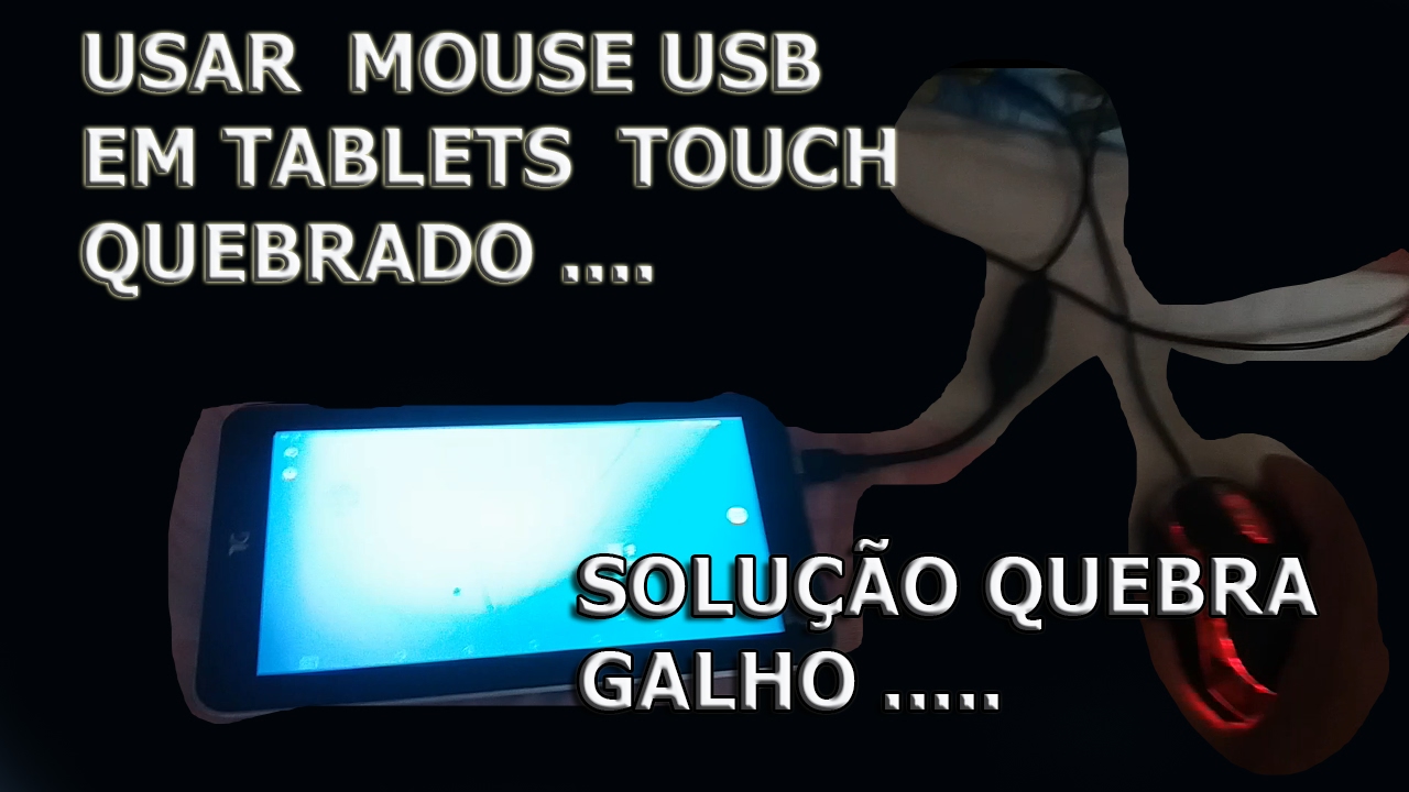 Como conectar Mouse USB em Tablet com touch ruim - YouTube