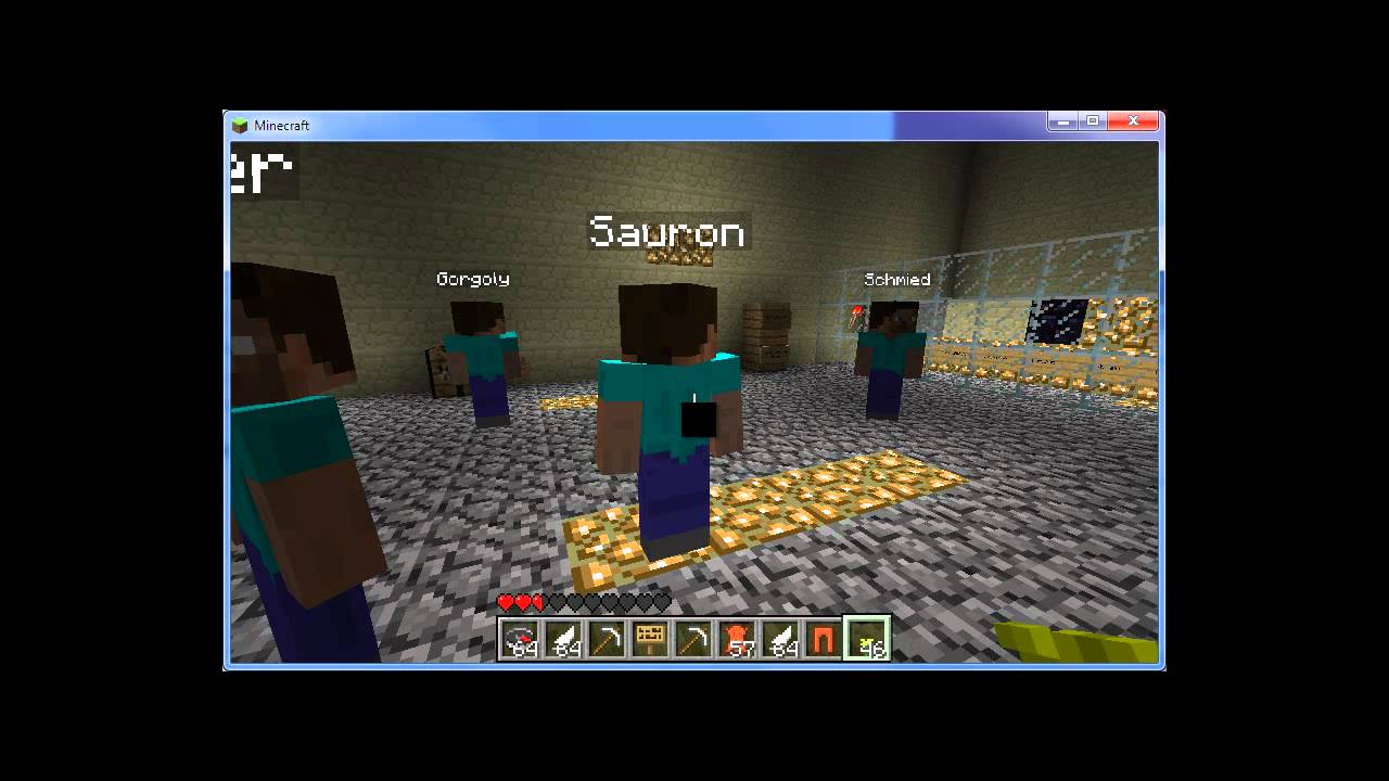 Minecraft Server Plugin Tutorial : Citizens v1.0.8h Blacksmith & Guard) - German - YouTube