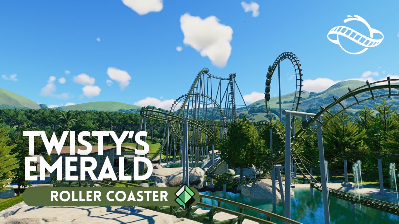 Twisty's Emerald Roller Coaster | Speed Build | Planet Coaster 2 - YouTube