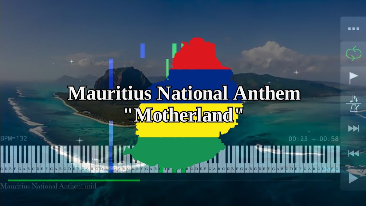 Mauritius National Anthem | Motherland - Piano - YouTube