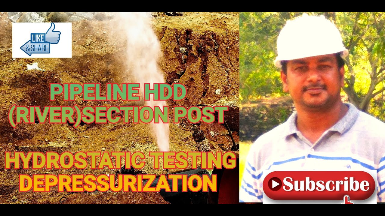 Pipeline HDD section post Hydrostatic testing completed ...