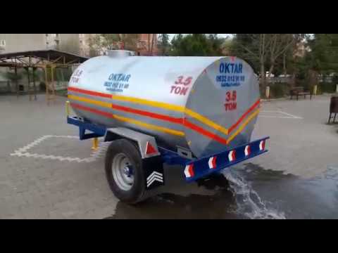 Tractor Water Tanker Galvanized Stainless 3,5 Ton Oktar Tanker