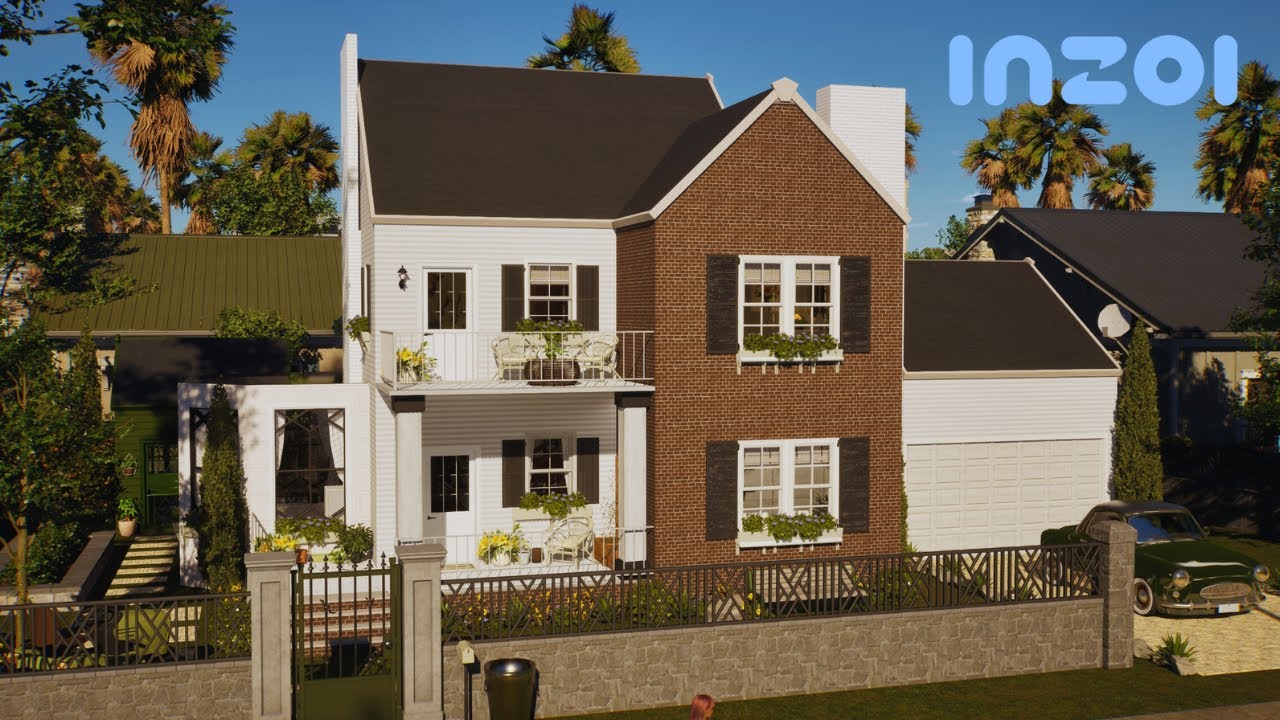 inZOI Large Traditional Family House | Speed Build - YouTube