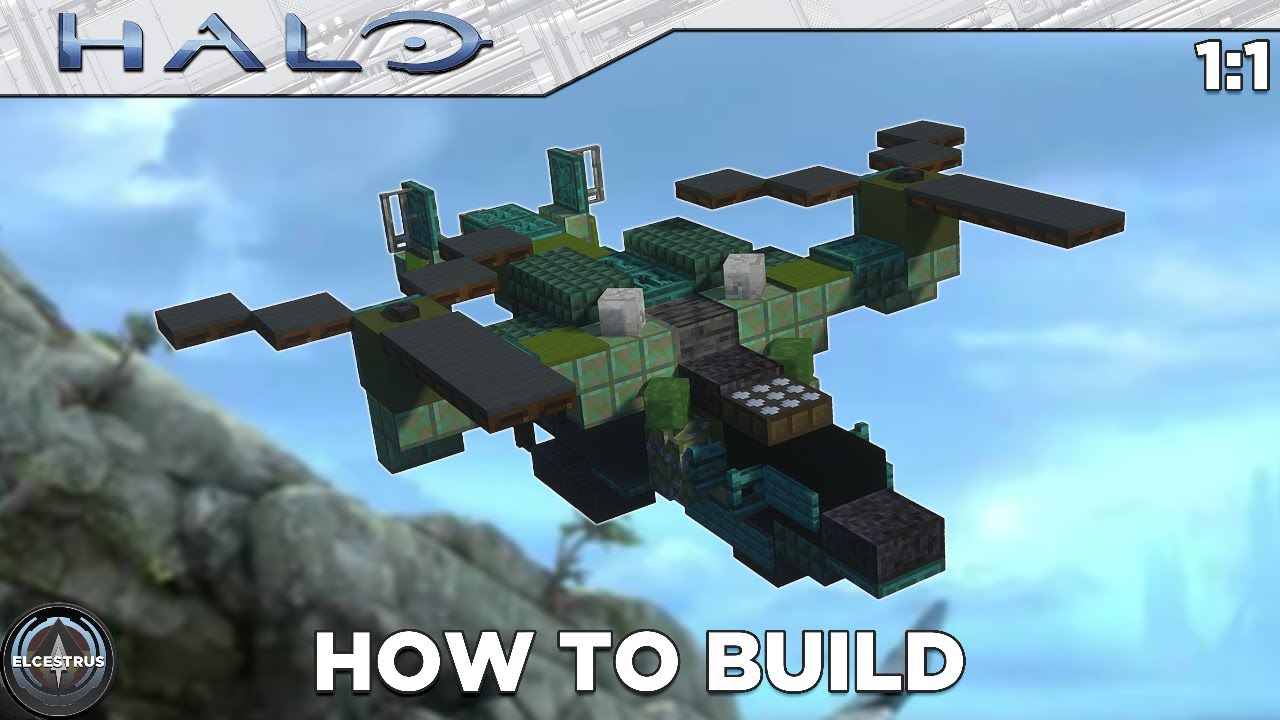 UNSC Falcon | Minecraft Halo tutorial - YouTube