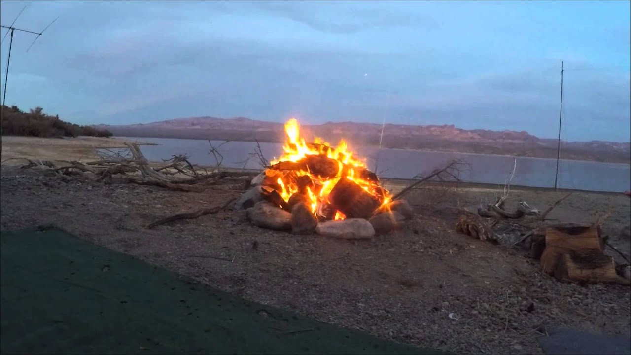 Lake Mohave Campfire, Boring Alert! Dec 2015 - YouTube