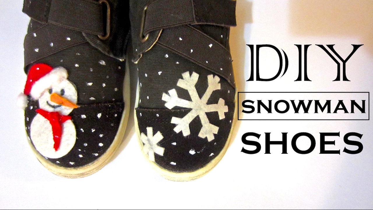 How To Make Snowman Shoes - YouTube