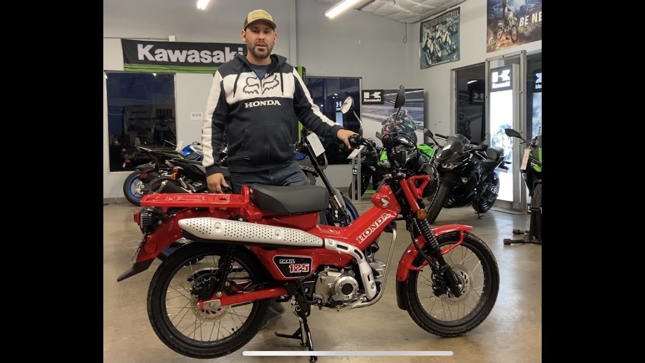 2021 HONDA TRAIL 125 FIRST WALK AROUND HANDS ON CT125 - YouTube