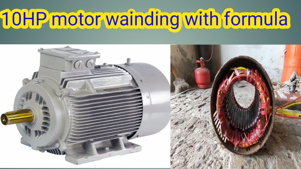 how to 10hp motor wainding with all detail ll formula - YouTube