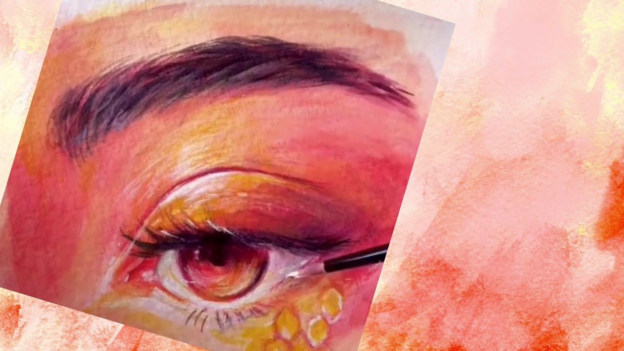 eye painting || how to paint eye - YouTube