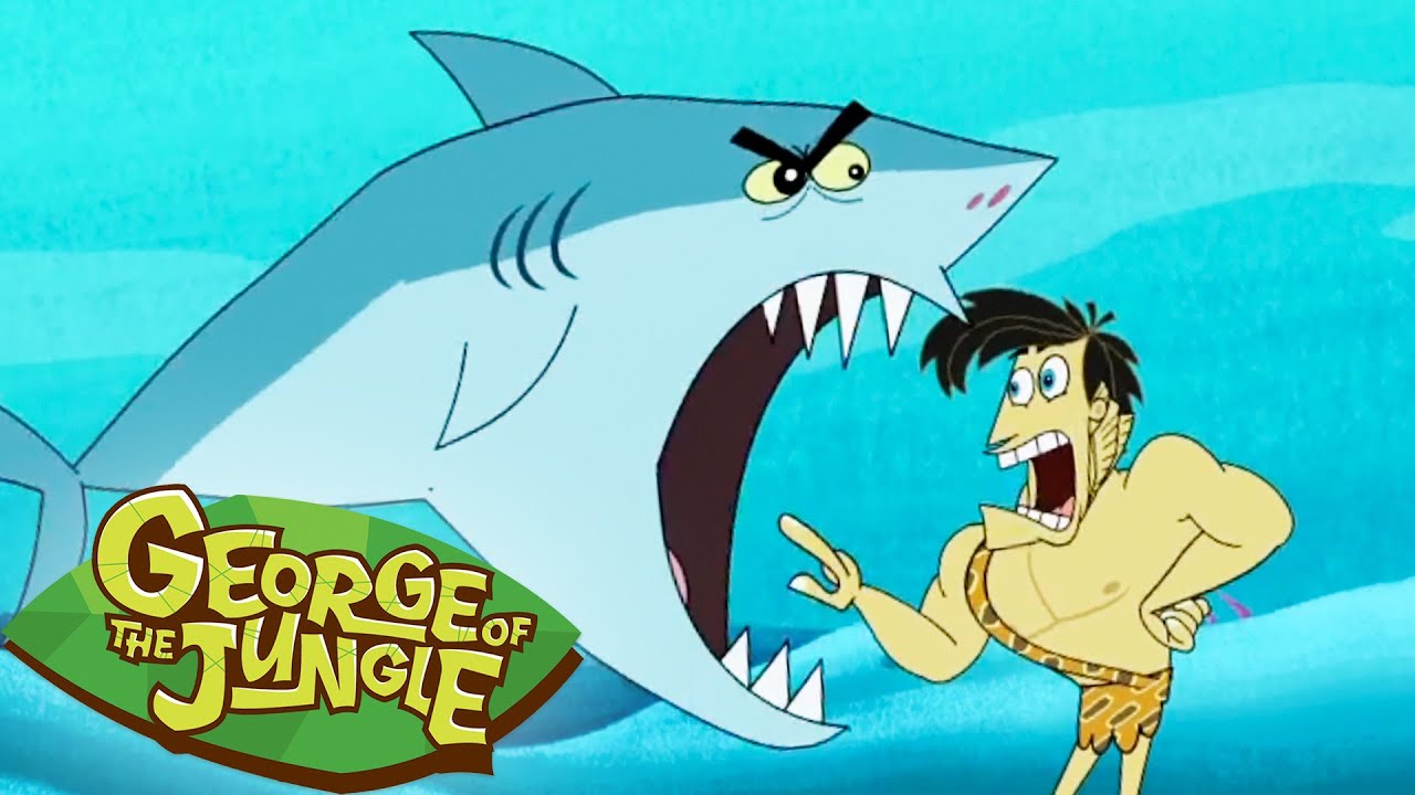 Swimming With Sharks! 😱 🦈| George of the Jungle | Full Episode | Cartoons For Kids - YouTube