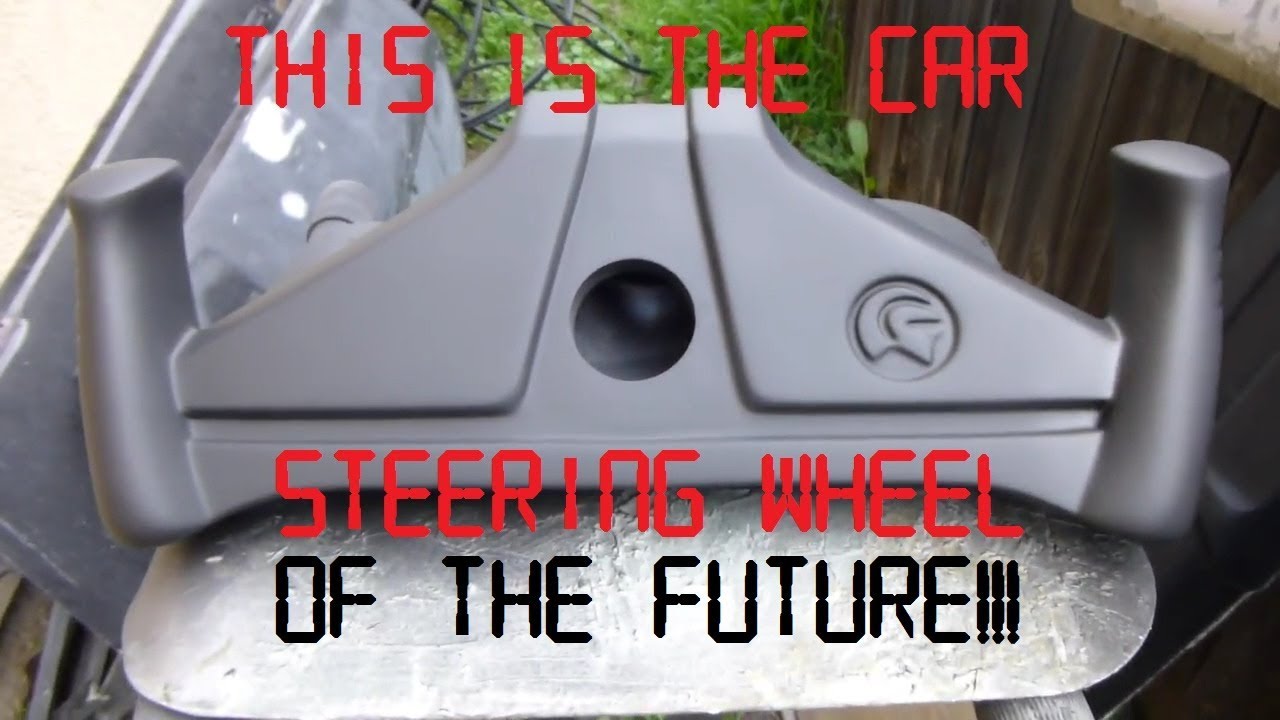 Kitt Gullwing STEERING WHEEL with magnetic cover - YouTube