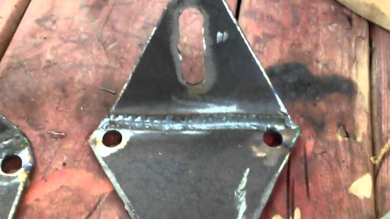Home made solid motor mounts - YouTube