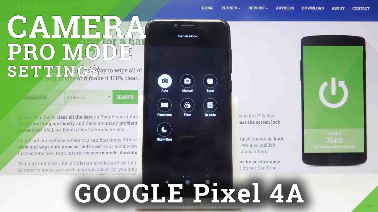 How to Use Camera Pro Mode on GOOGLE Pixel 4A – Turn On Camera Pro Mode ...