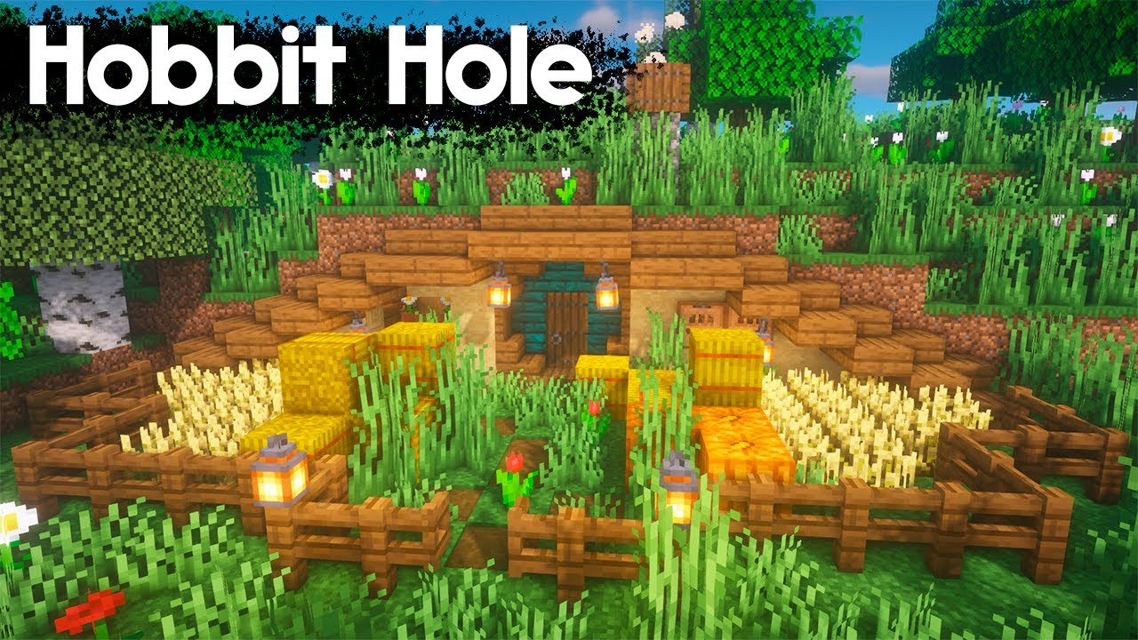 Hobbit Hole House - Minecraft Build Tutorial - YouTube