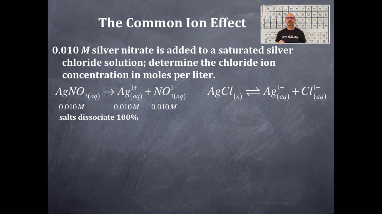 Equilibrium and Reaction Rates 17: The Common Ion Effect - YouTube