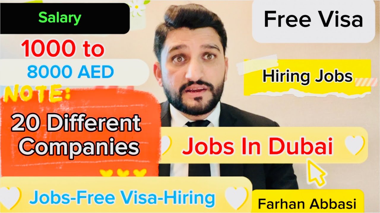 Jobs in Dubai with Salary 8000 AED | Hiring In Dubai | 20 Companies ...