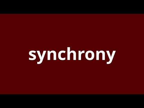 what is the meaning of synchrony. - YouTube